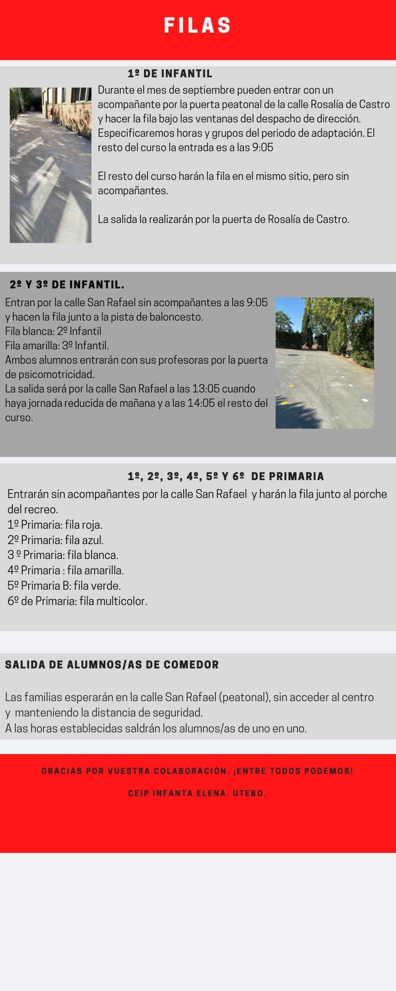 Filas. – CEIP INFANTA ELENA